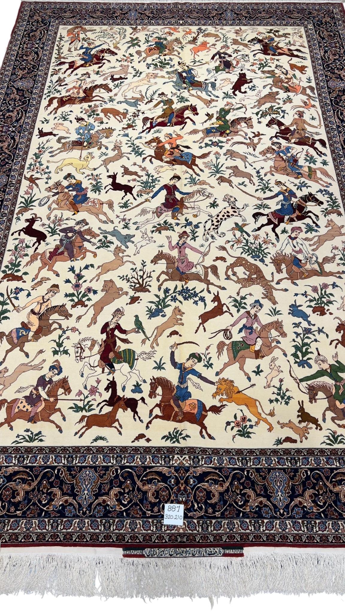 New Arrival: Master Hassan Seirafian's Hunting Scene Rug